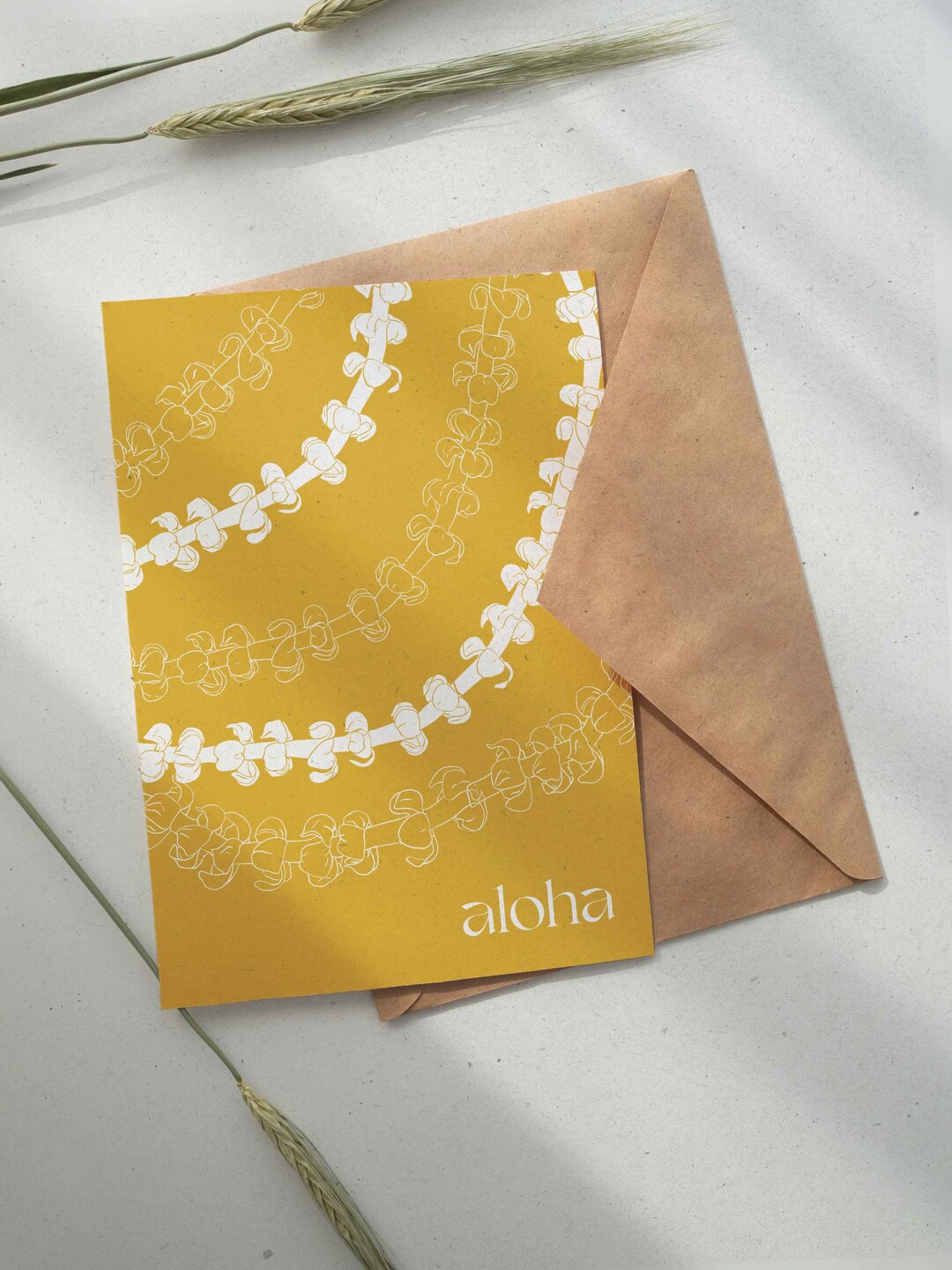Aloha Flower Lei Digital Greeting Card Printable Instant Download - Etsy