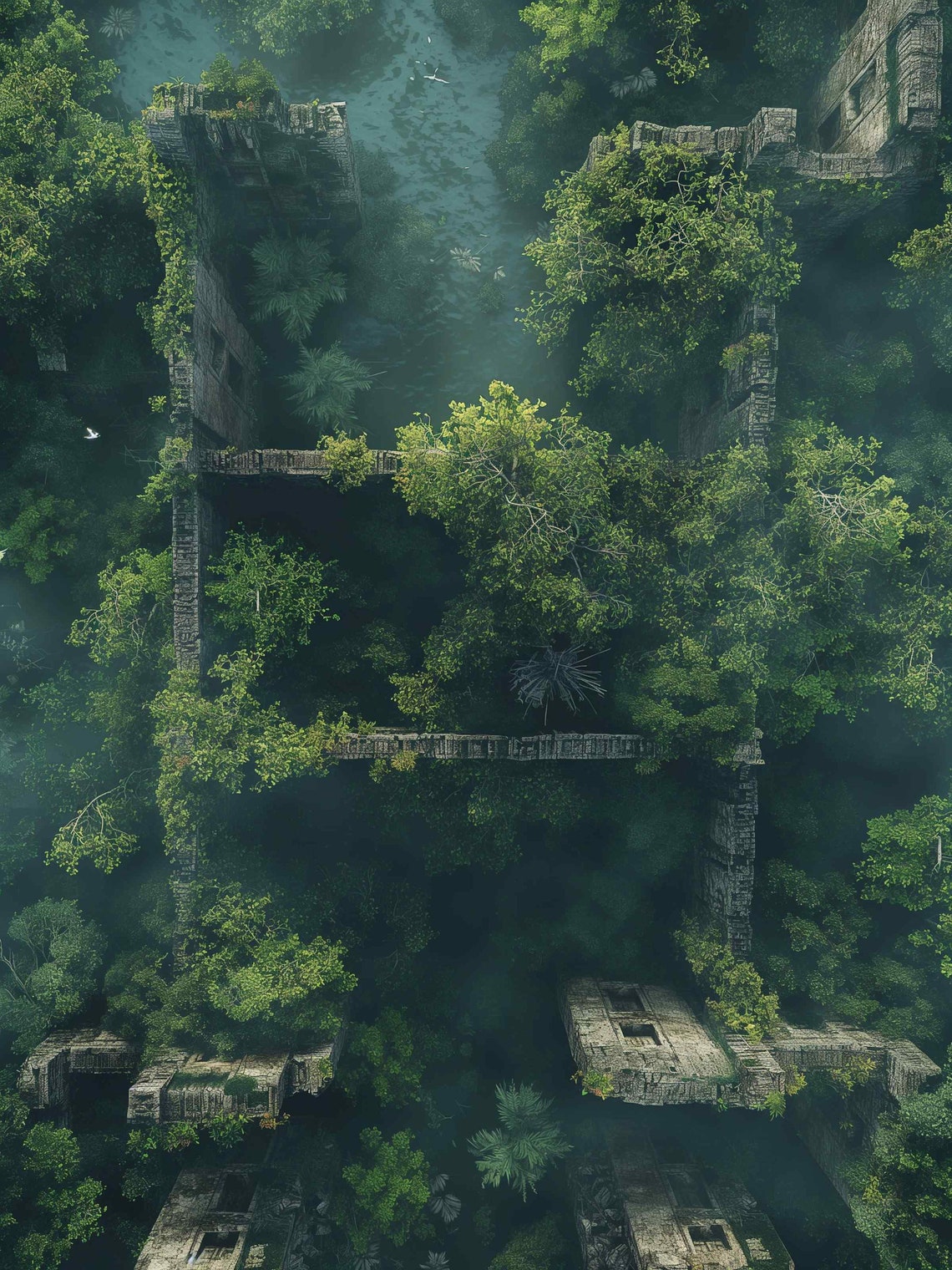 Ruins Battlemaps, Dnd Maps, D&D, Pathfinder, Ruin, Gridded Maps, Roll20 ...