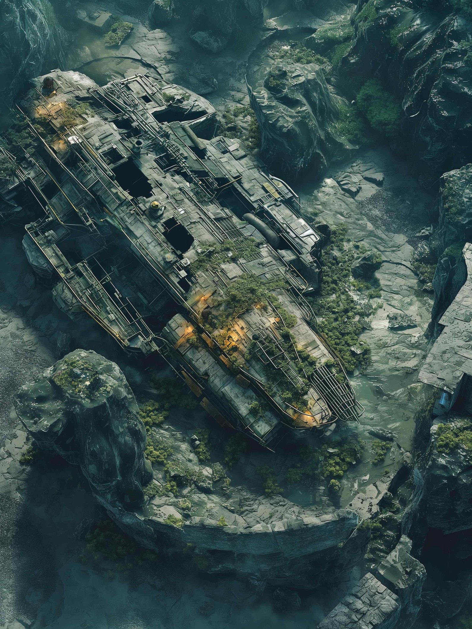 Spaceship Battlemaps, Dnd Maps, Sci-fi, Modern, Gridded Maps, Star Wars ...