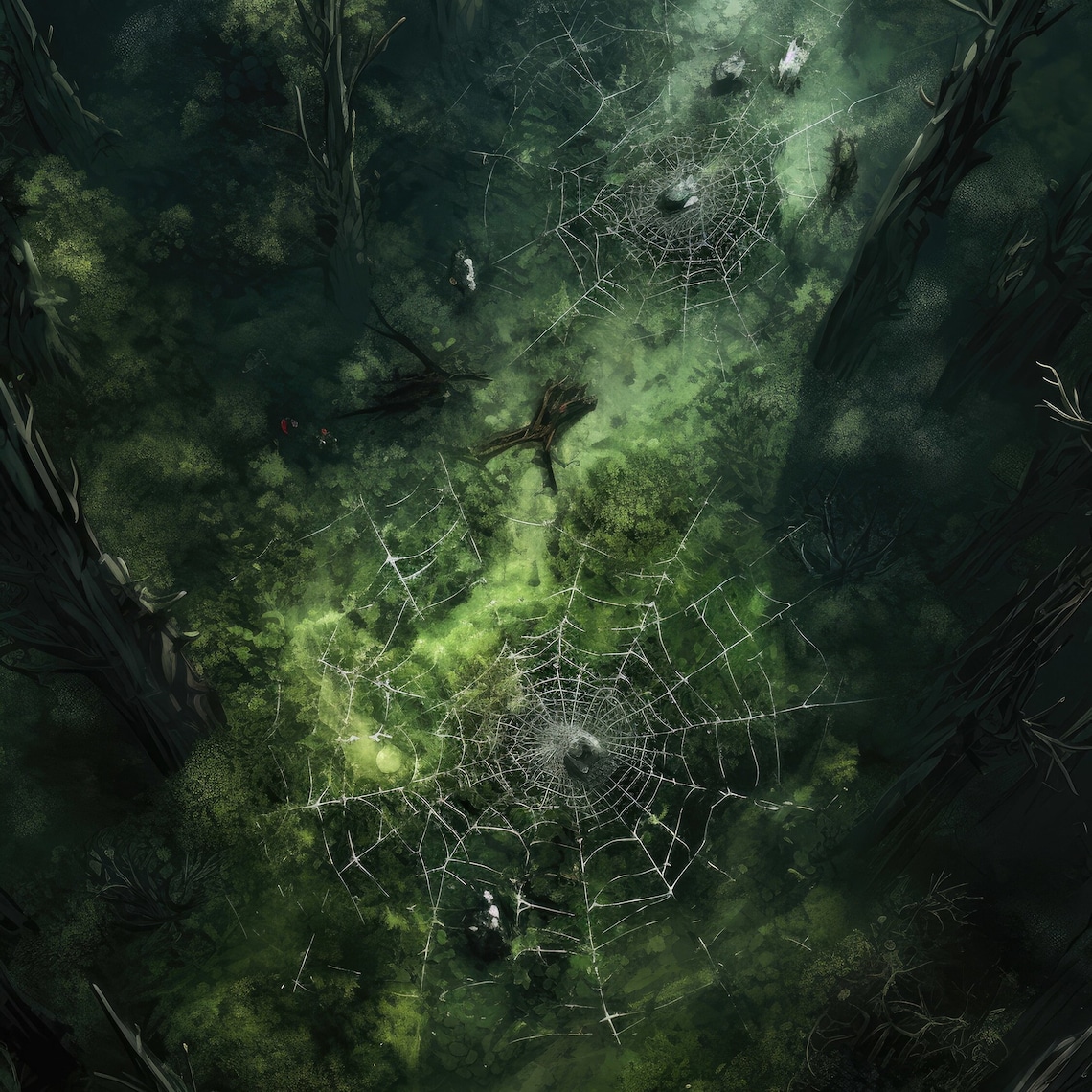 Forest Battlemaps, Dnd Maps, D&D, Pathfinder, Gridded Maps, Roll20 ...