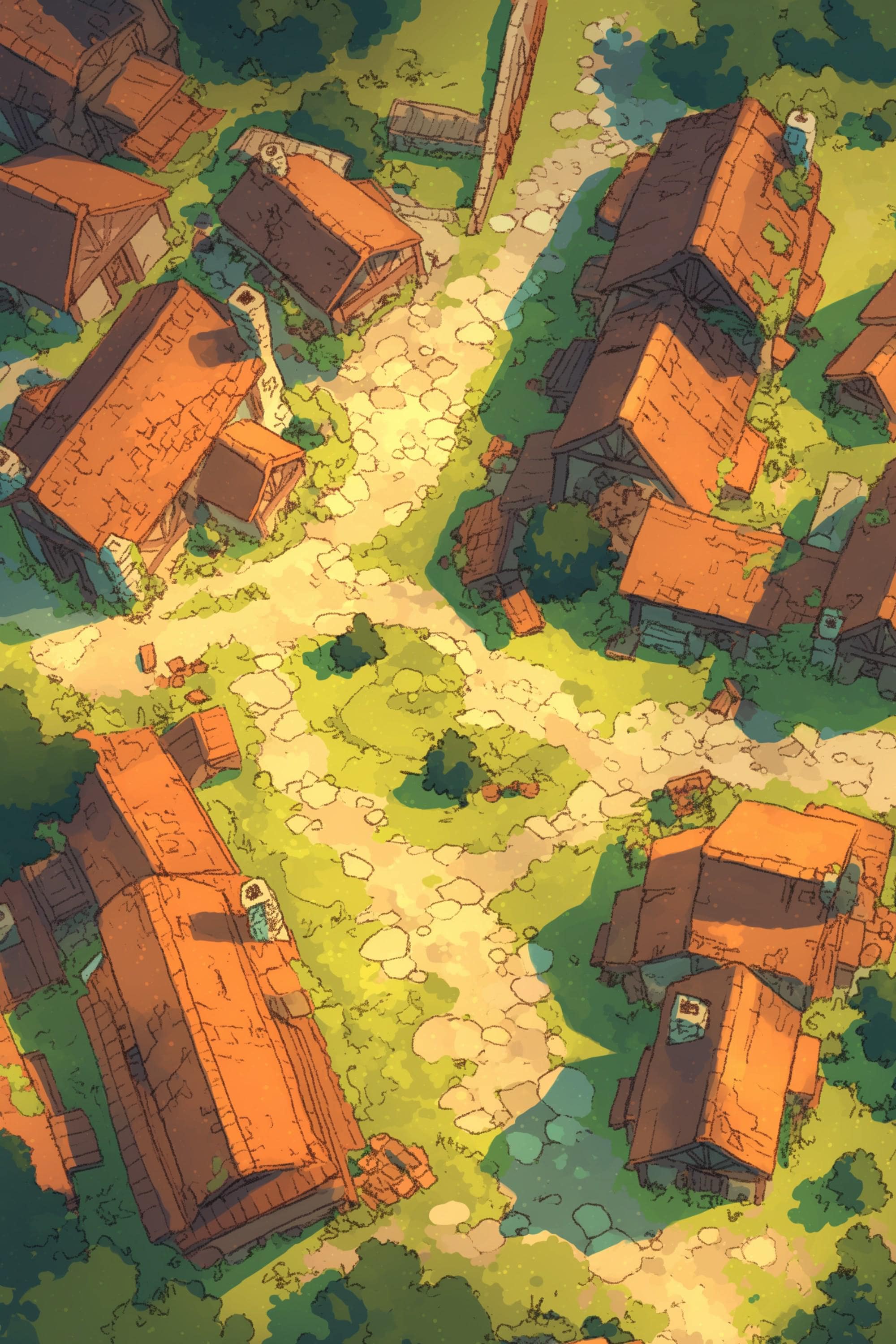 Grassland Battlemaps, Dnd Maps, Plains, D&D, City, Gridded Maps, Roll20 ...