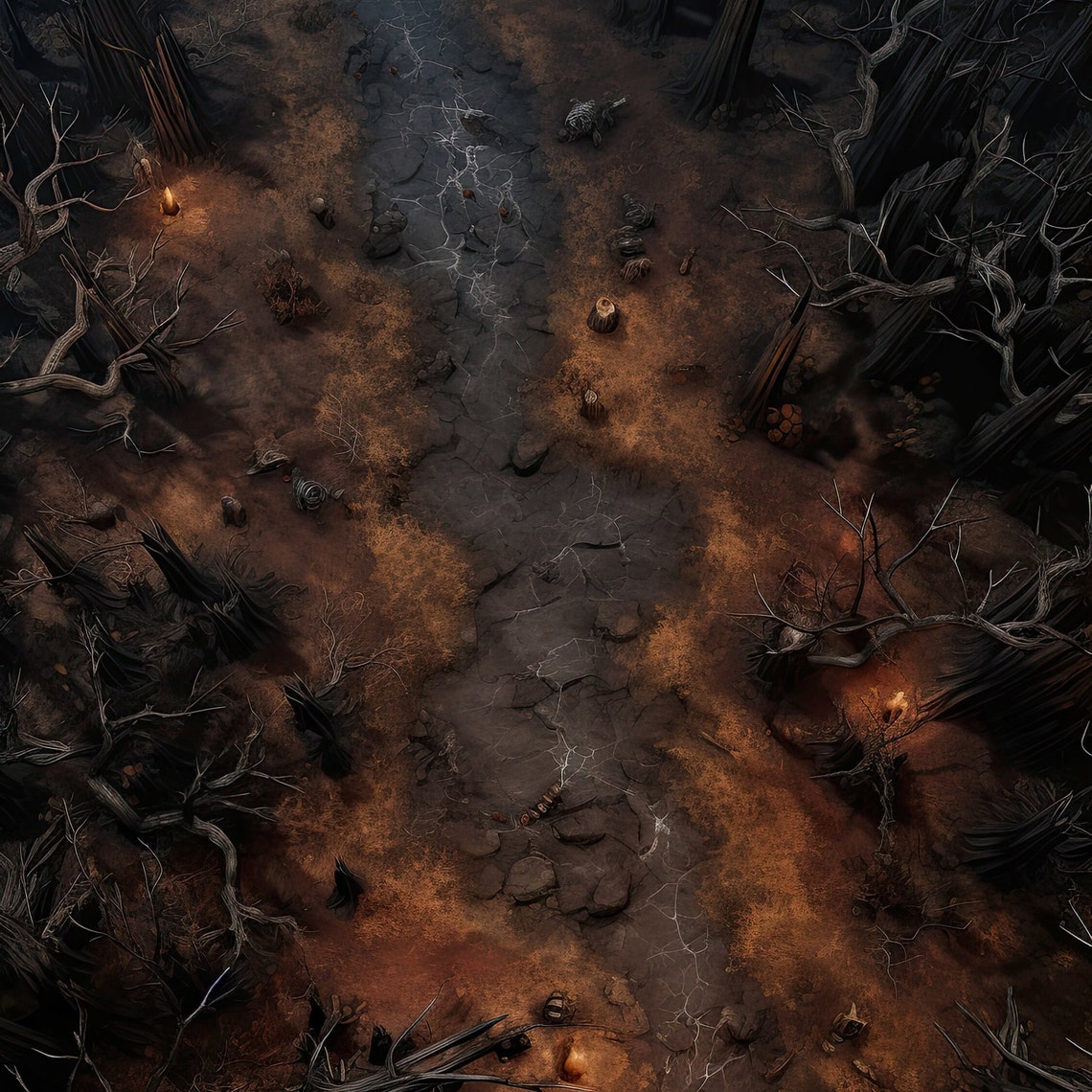 Forest Battlemaps, Dnd Maps, D&D, Pathfinder, Gridded Maps, Roll20 ...