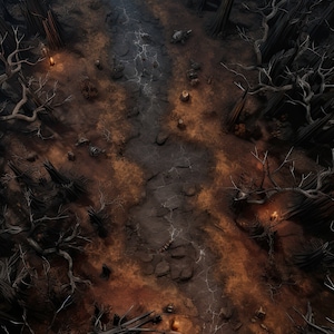 Forest Battlemaps, Dnd Maps, D&D, Pathfinder, Gridded Maps, Roll20 ...