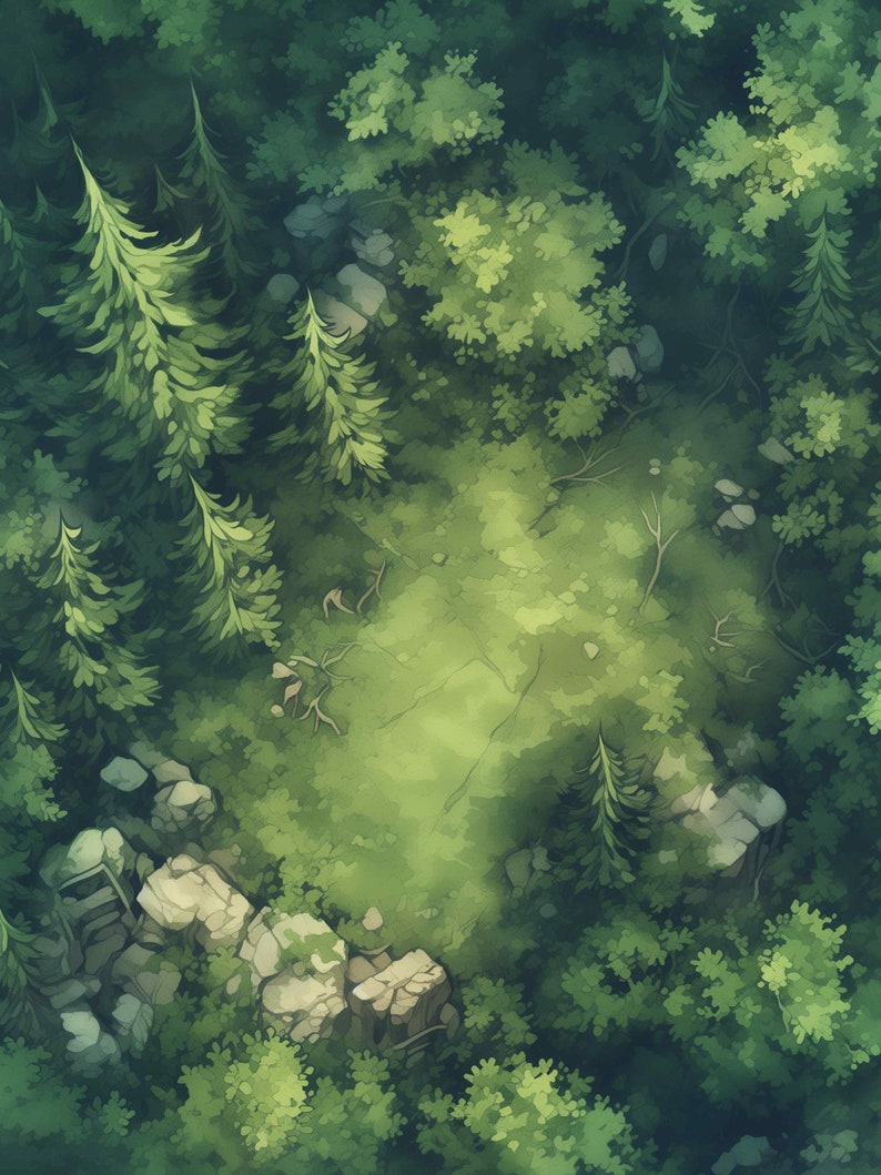 Forest Battlemaps, Forest Road, Dnd Maps, D&D, Pathfinder, Gridded Maps ...