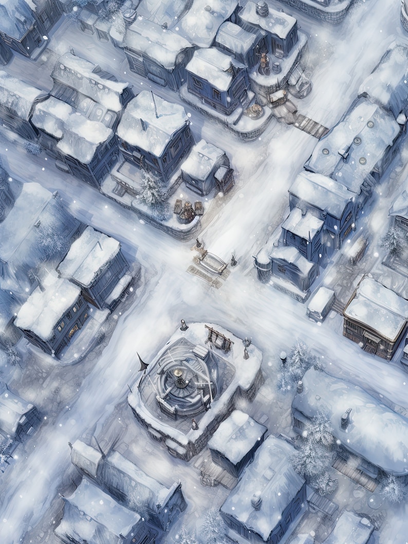 Winter Battlemaps, Dnd Maps, Iceberg, Tundra, D&D, Pathfinder, Gridded ...