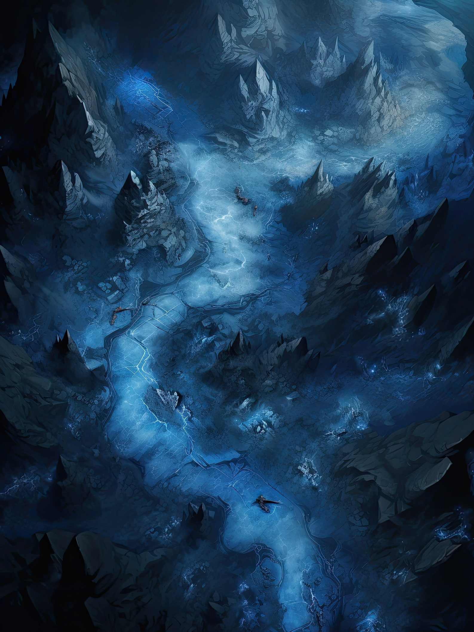 Mountain Battlemaps, Dnd Maps, Cave Map, River Map, D&D, Pathfinder ...