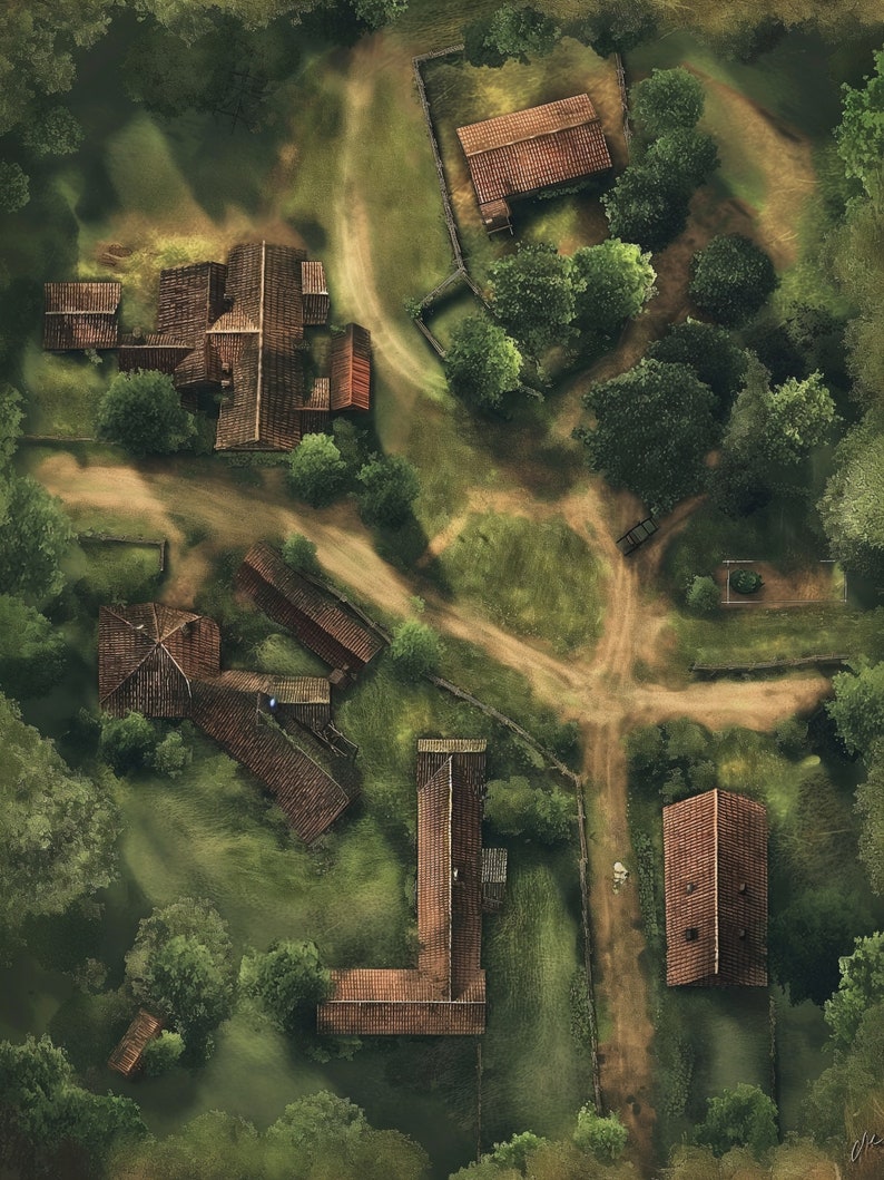 Farm Battlemaps, Dnd Maps, D&D, Pathfinder, Farmland, Gridded Maps ...