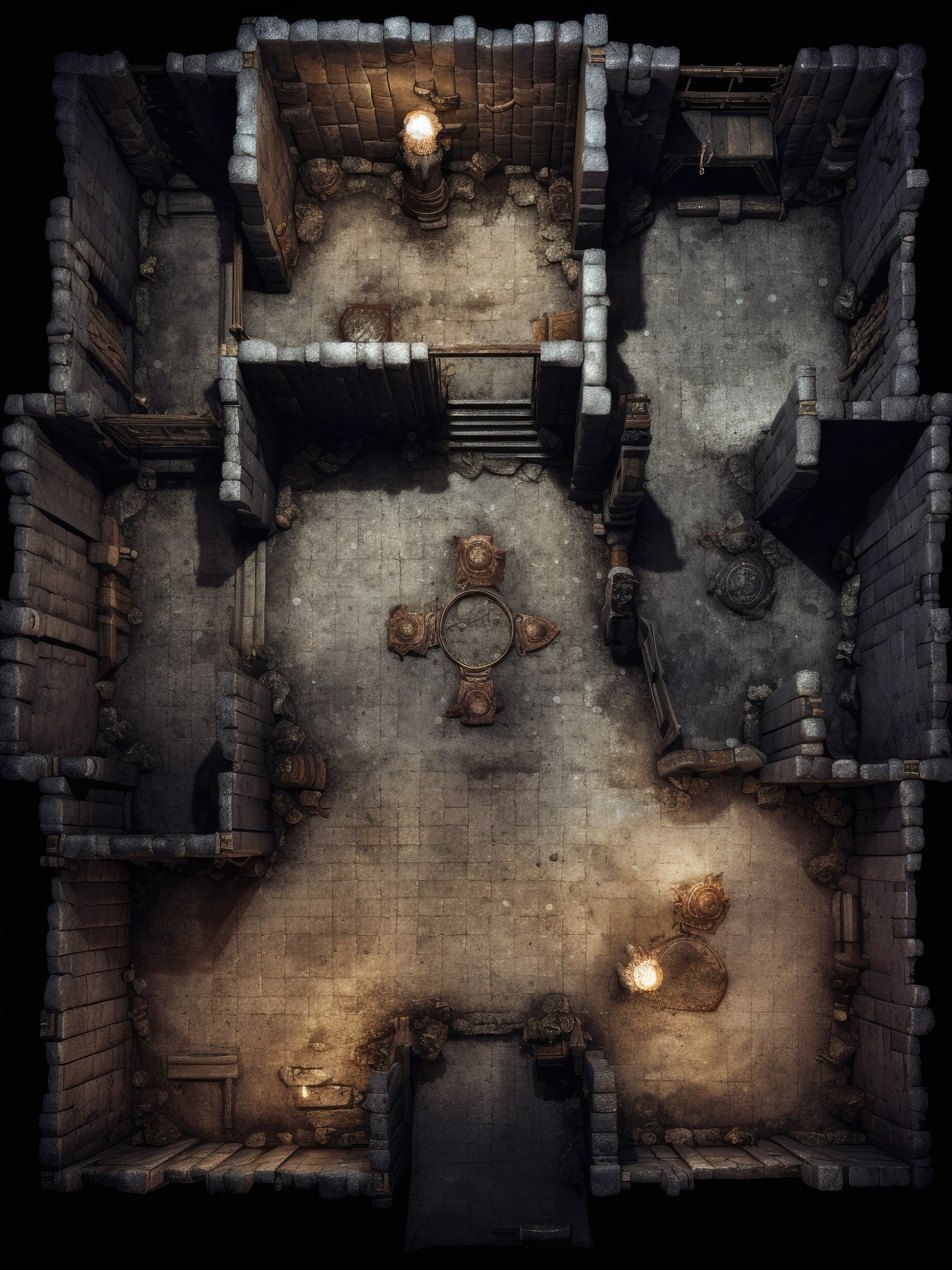 Castle Battlemaps, Dnd Maps, Fort, D&D, Pathfinder, Gridded Maps ...