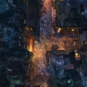 City Battlemaps, Town, Village, Dnd Maps, D&D, Pathfinder, Gridded Maps ...