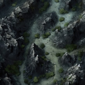 Mountain Battlemaps, Dnd Maps, Cave Map, River Map, D&D, Pathfinder ...