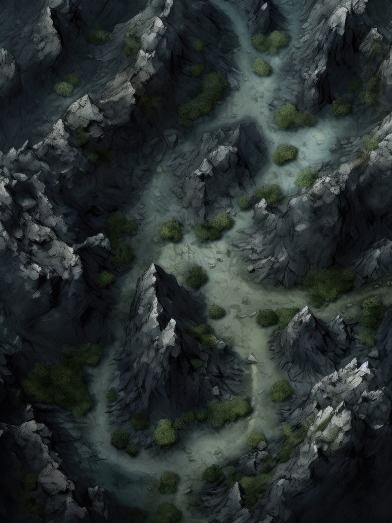 Mountain Battlemaps, Dnd Maps, Cave Map, River Map, D&D, Pathfinder ...