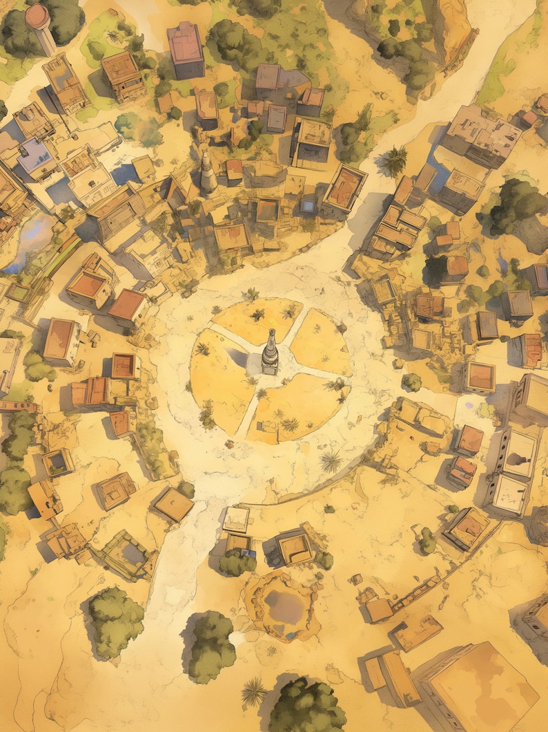 Desert Battlemaps, Dnd Maps, Wasteland Map, Wild West, D&D, Pathfinder ...