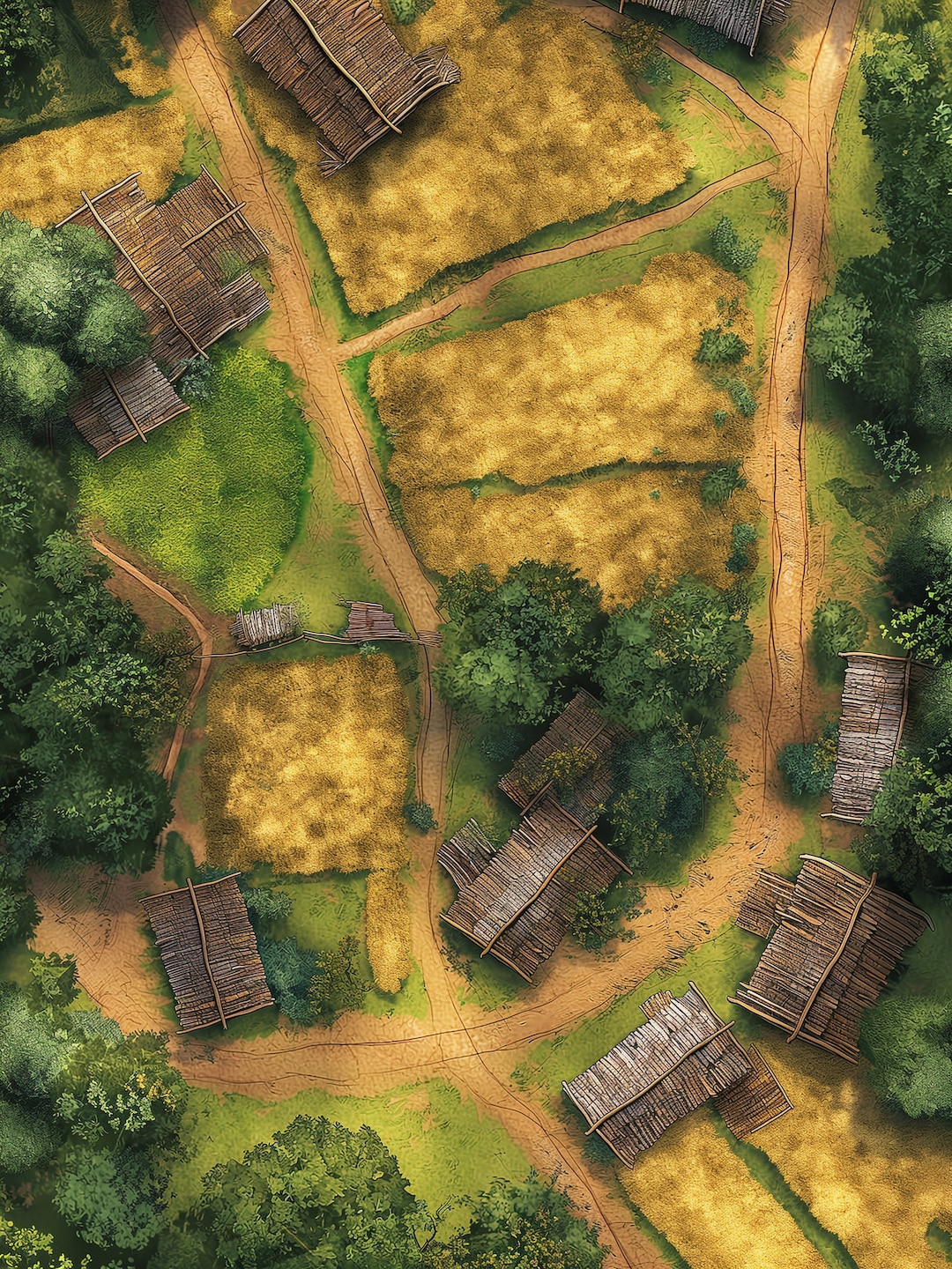 Farm Battlemaps, Dnd Maps, D&D, Pathfinder, Farmland, Gridded Maps ...