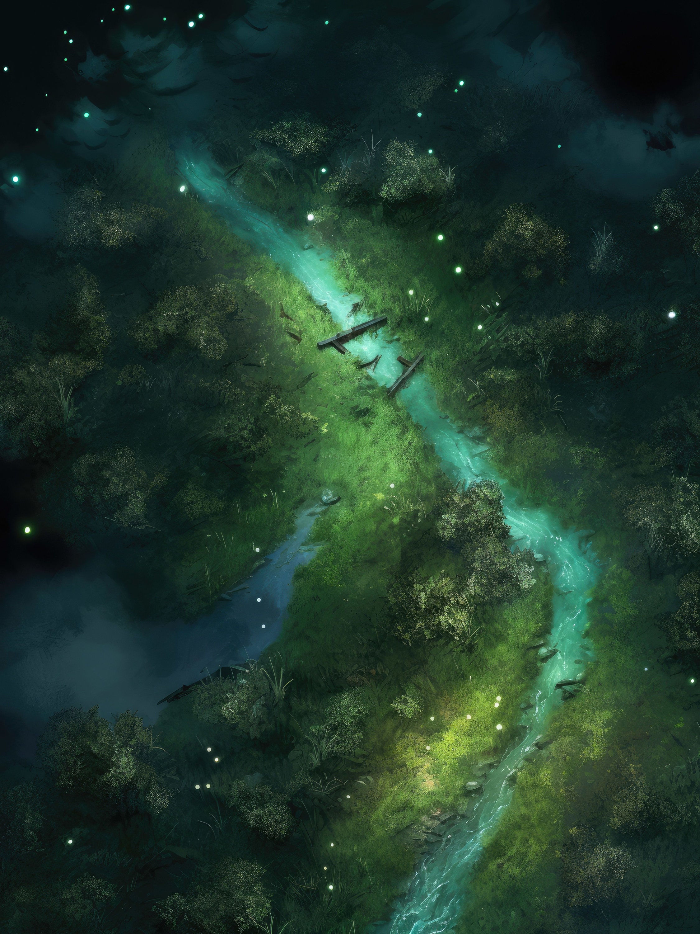 Swamp Battlemaps, Dnd Maps, D&D, Pathfinder, Bog, Marsh, Gridded Maps ...