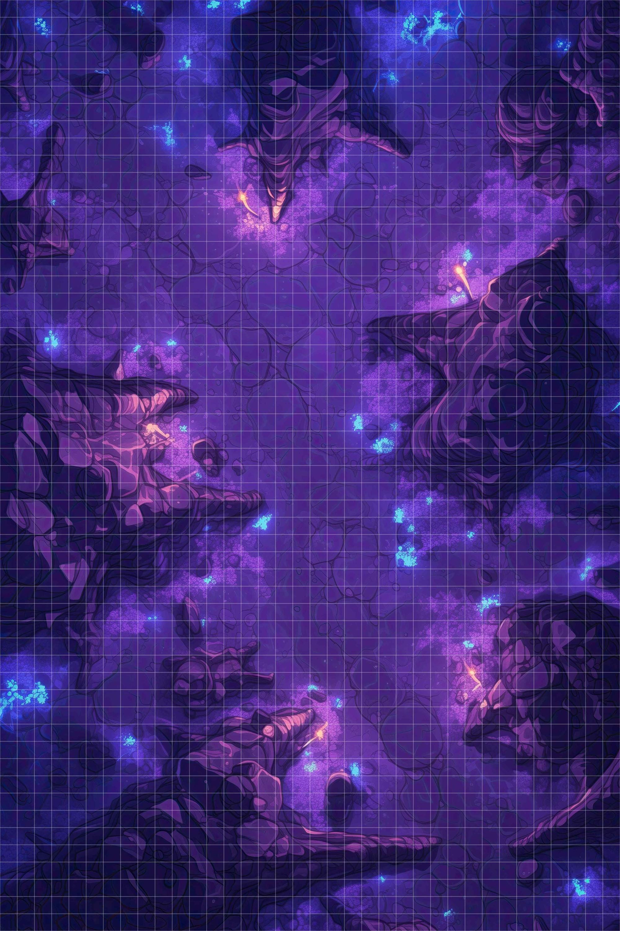 Underdark Battlemaps, Dnd Maps, D&D, Darklands, Gridded Maps, Cave ...