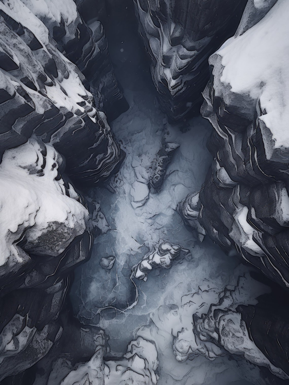 Winter Battlemaps, Dnd Maps, Iceberg, Tundra, D&D, Pathfinder, Gridded ...