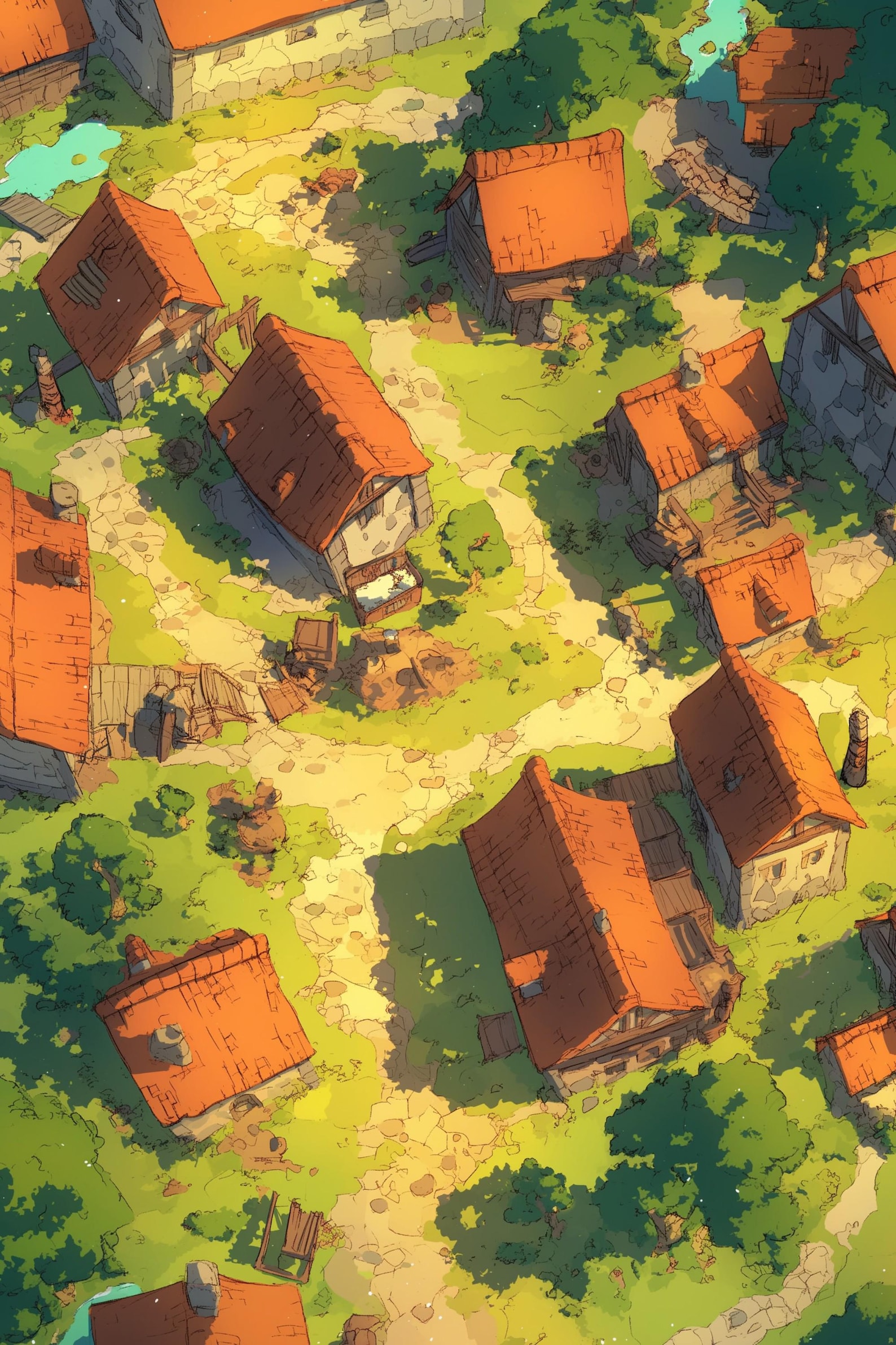 Grassland Battlemaps, Dnd Maps, Plains, D&D, City, Gridded Maps, Roll20 ...