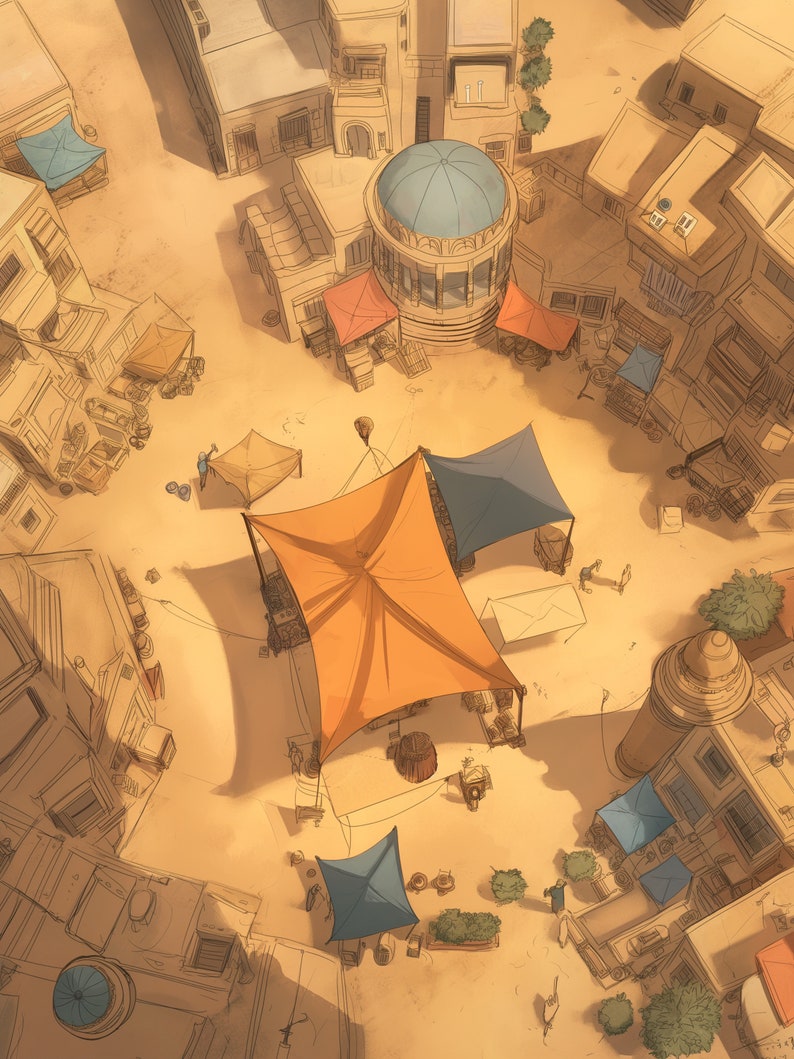 Desert Battlemaps, Dnd Maps, Wasteland Map, Wild West, D&D, Pathfinder ...