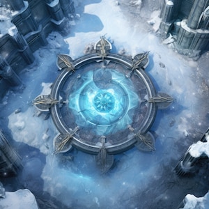 Winter Battlemaps, Dnd Maps, Iceberg, Tundra, D&D, Pathfinder, Gridded ...