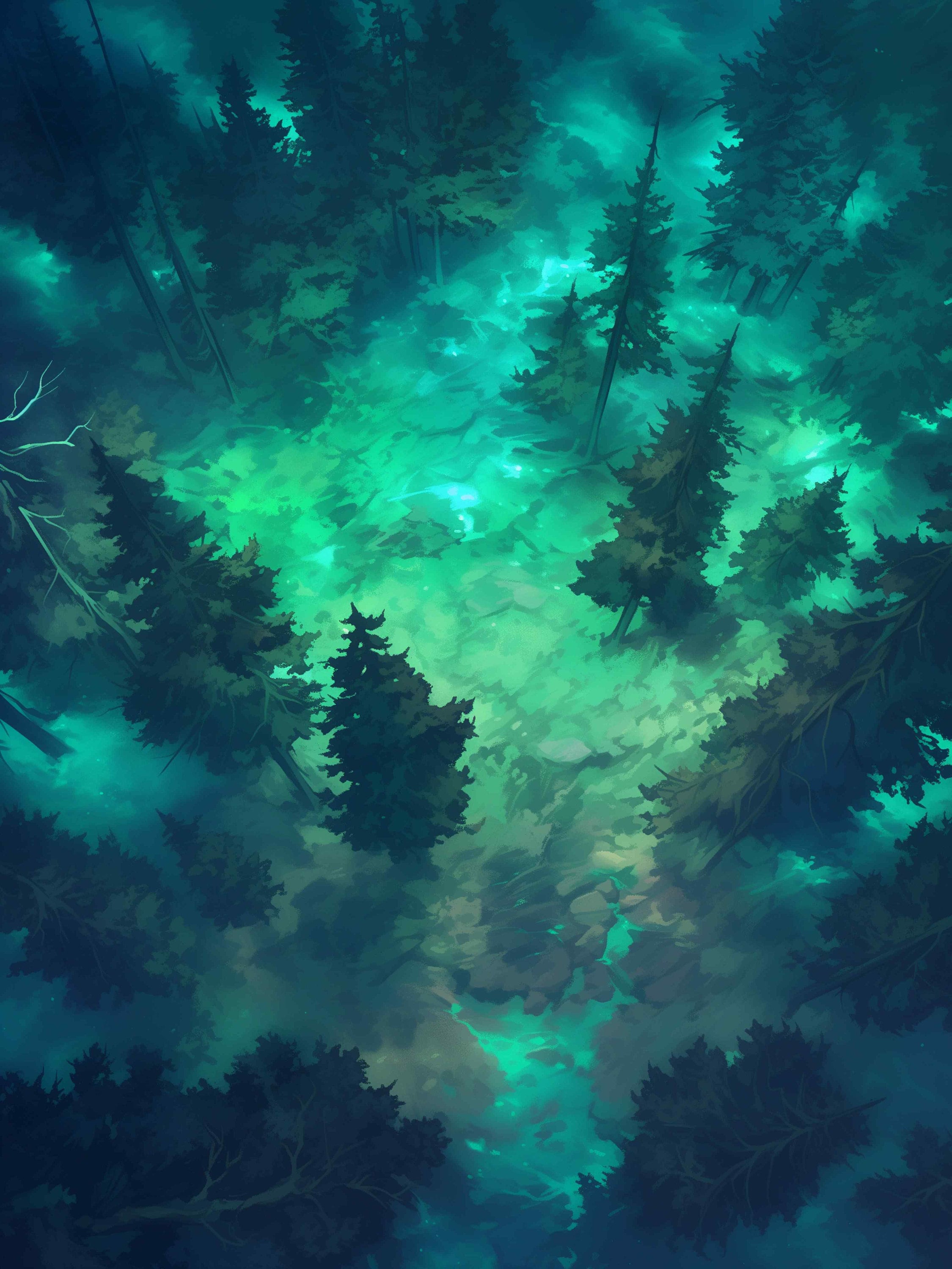 Forest Battlemaps, Forest Road, Dnd Maps, D&D, Pathfinder, Gridded Maps ...