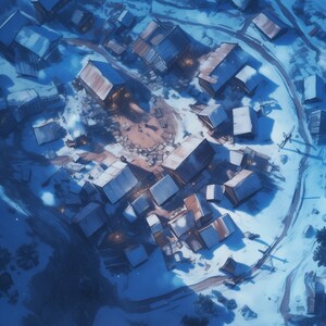 Winter Ruins Battlemaps, Dnd Maps, Ruins, Arctic, Ice, D&D, Fantasy ...