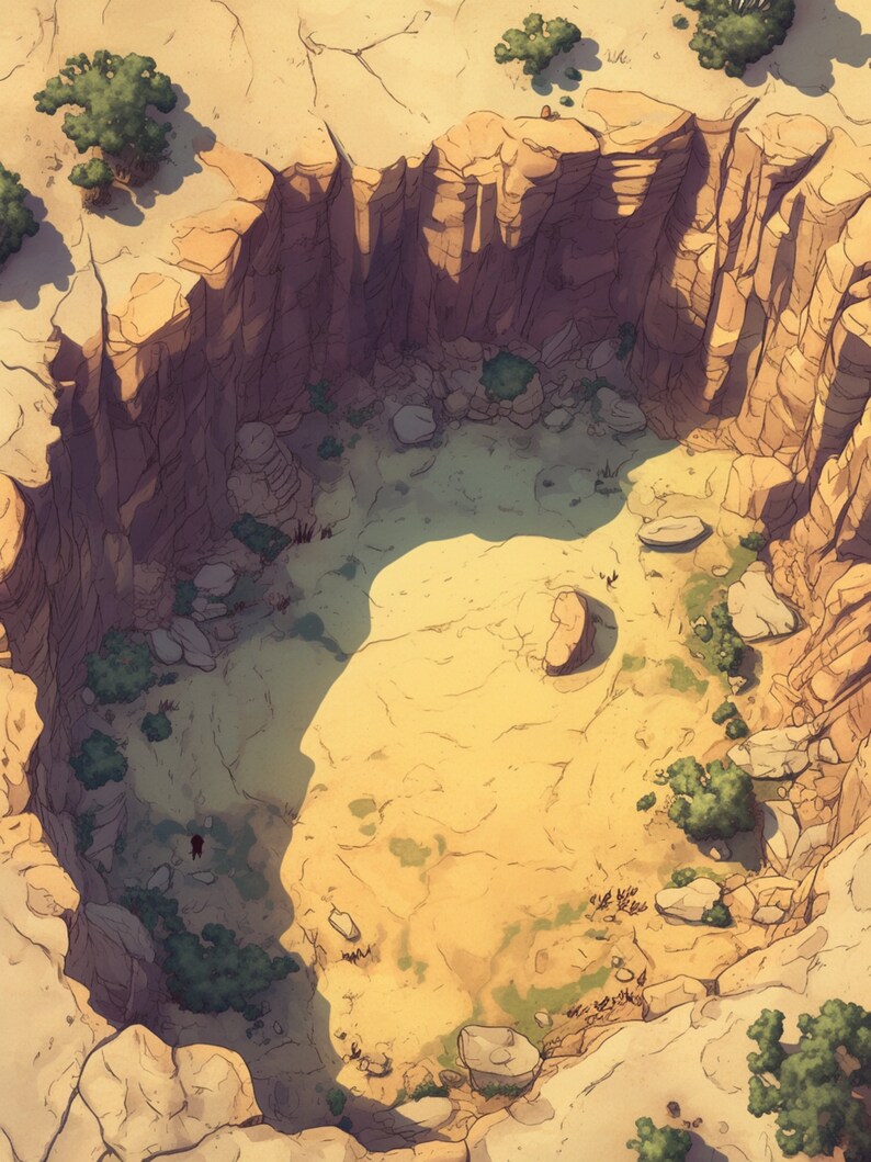 Desert Battlemaps, Dnd Maps, Wasteland, Wild West, Canyon, D&D ...