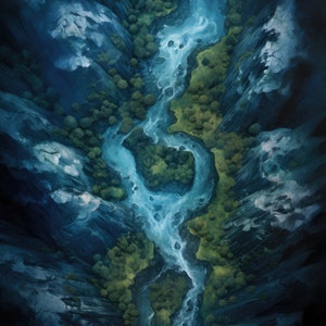 Mountain Battlemaps, Dnd Maps, Cave Map, River Map, D&D, Pathfinder ...