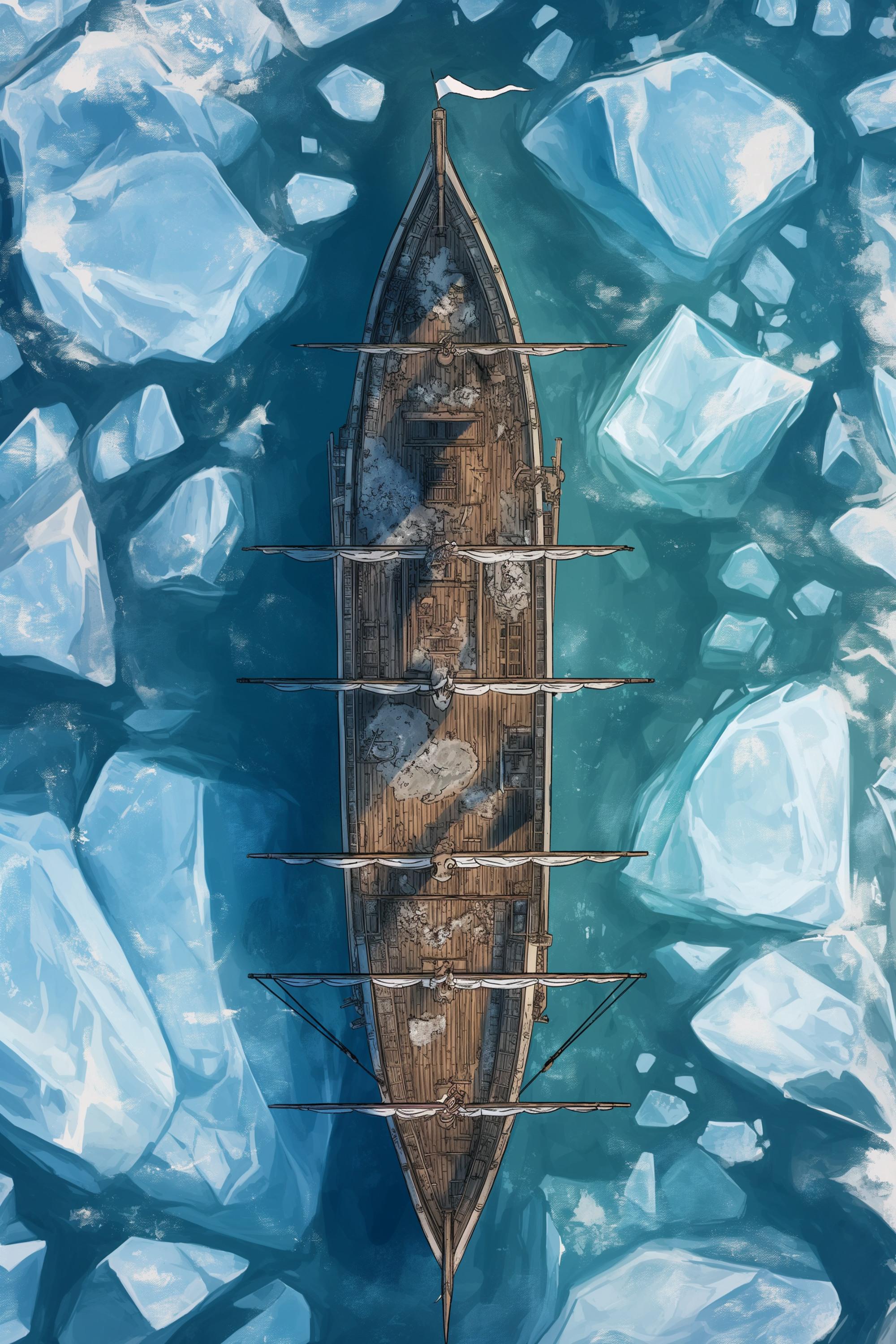 Ice Battlemaps, Snow, Dnd Maps, Winter, Arctic, D&D, Tundra, Gridded ...