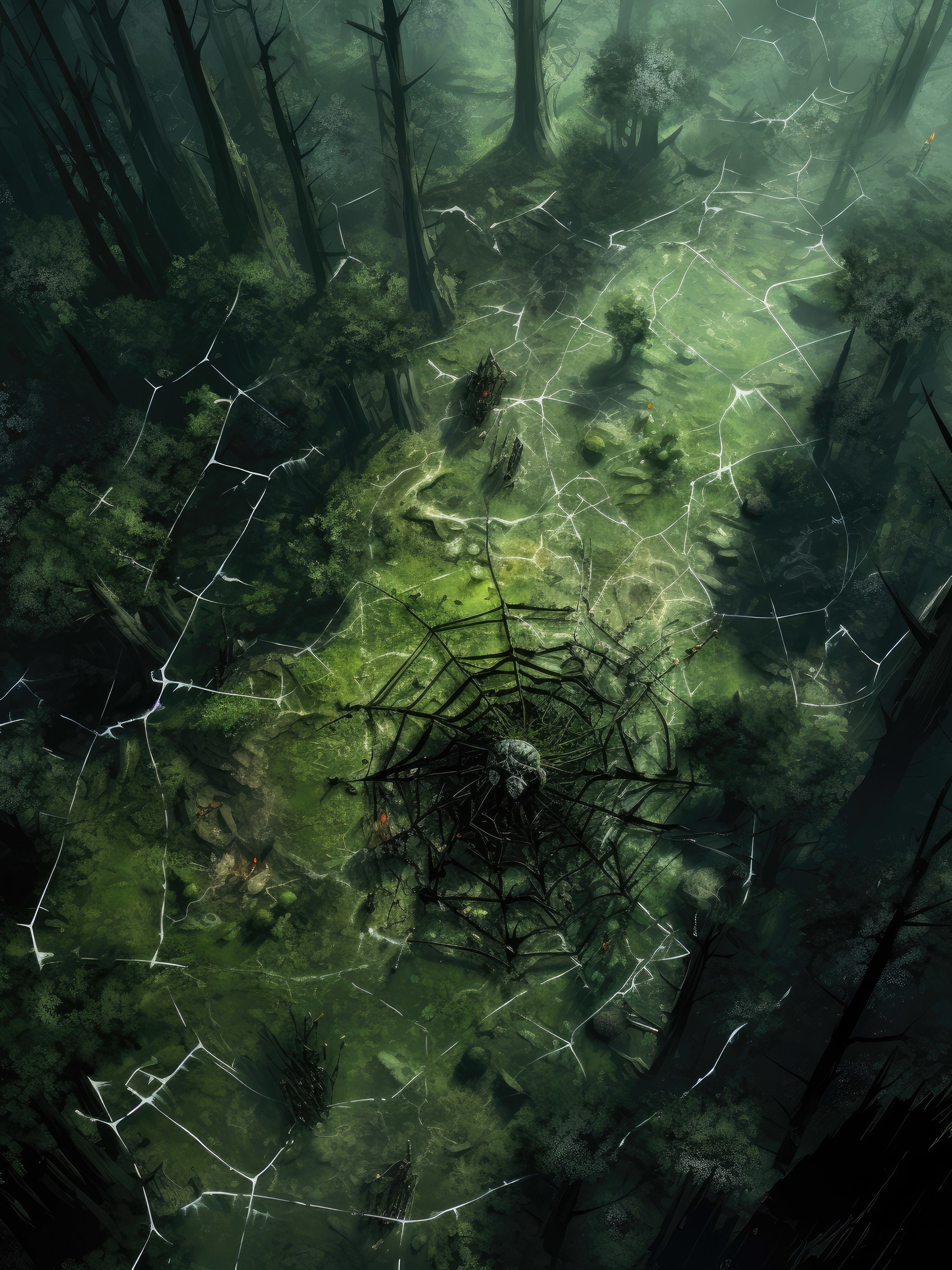 Forest Battlemaps, Dnd Maps, D&D, Pathfinder, Gridded Maps, Roll20 ...
