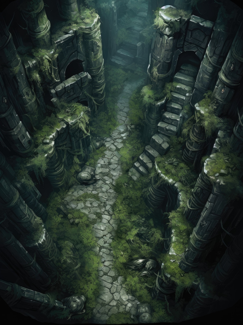 Jungle Battlemaps, Dnd Maps, Waterfall, River, Gridded Maps, D&D, Rpg ...