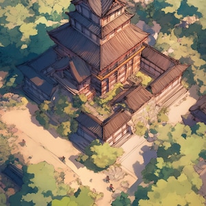 Eastern Battlemaps, Dnd Maps, Asian, D&D, Eastern, Gridded Maps, Roll20 ...