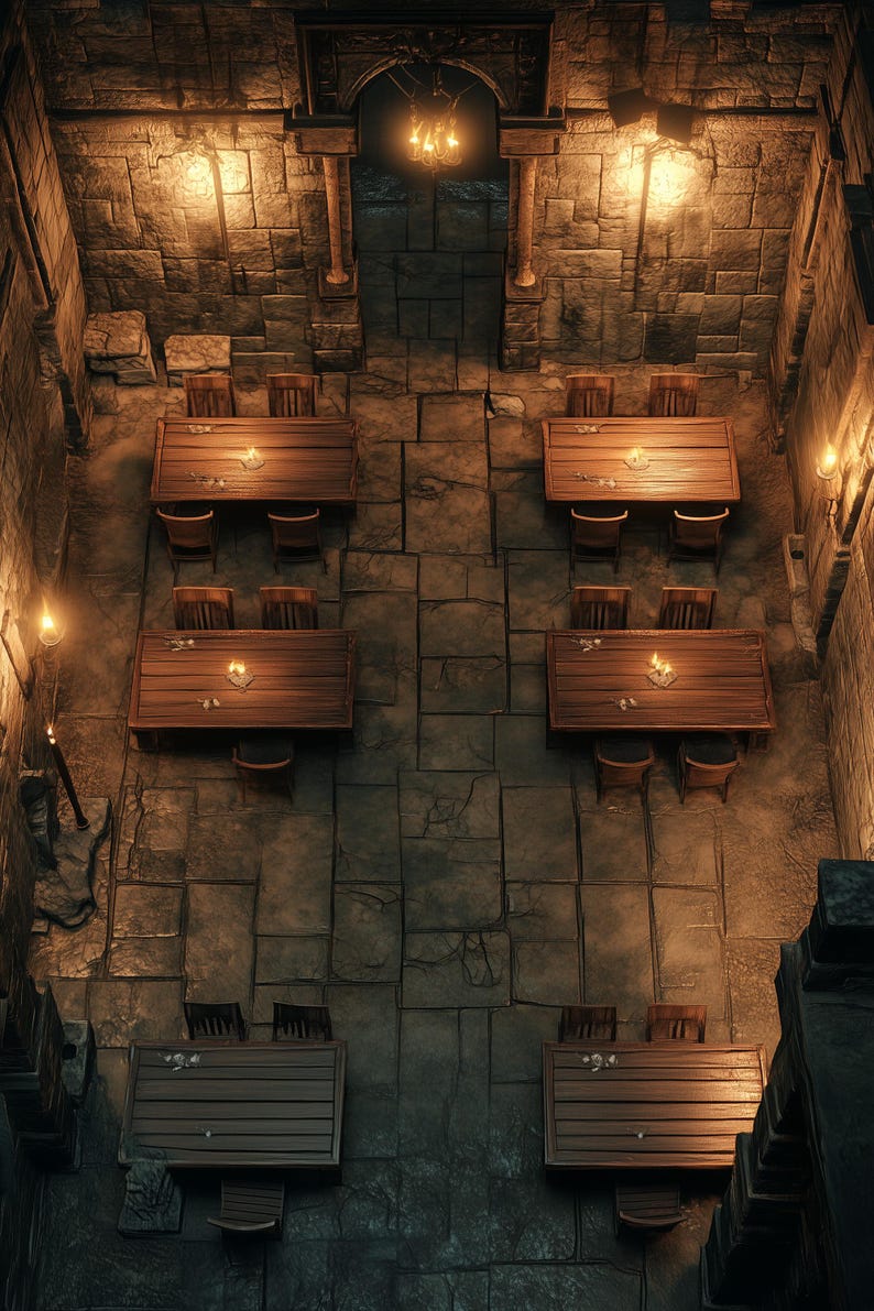 Jail Battlemaps, Dnd Maps, Prison, Dungeon, D&D, Pathfinder, Gridded ...