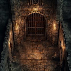 Jail Battlemaps, Dnd Maps, Prison, Dungeon, D&D, Pathfinder, Gridded ...