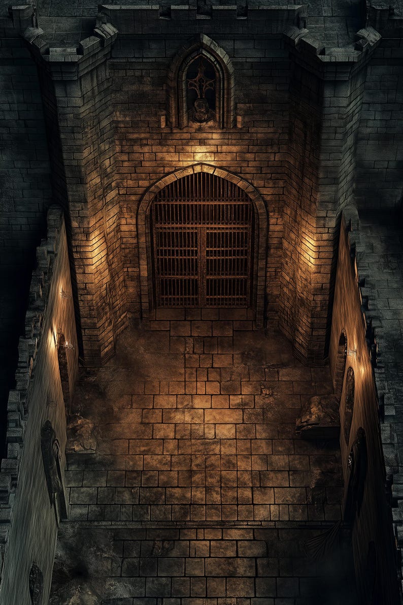 Jail Battlemaps, Dnd Maps, Prison, Dungeon, D&D, Pathfinder, Gridded ...