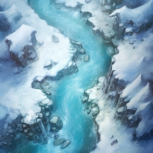 Winter Battlemaps, Dnd Maps, Iceberg, Tundra, D&D, Pathfinder, Gridded ...