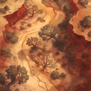 Desert Battlemaps, Dnd Maps, Wasteland Map, Wild West, D&D, Pathfinder ...