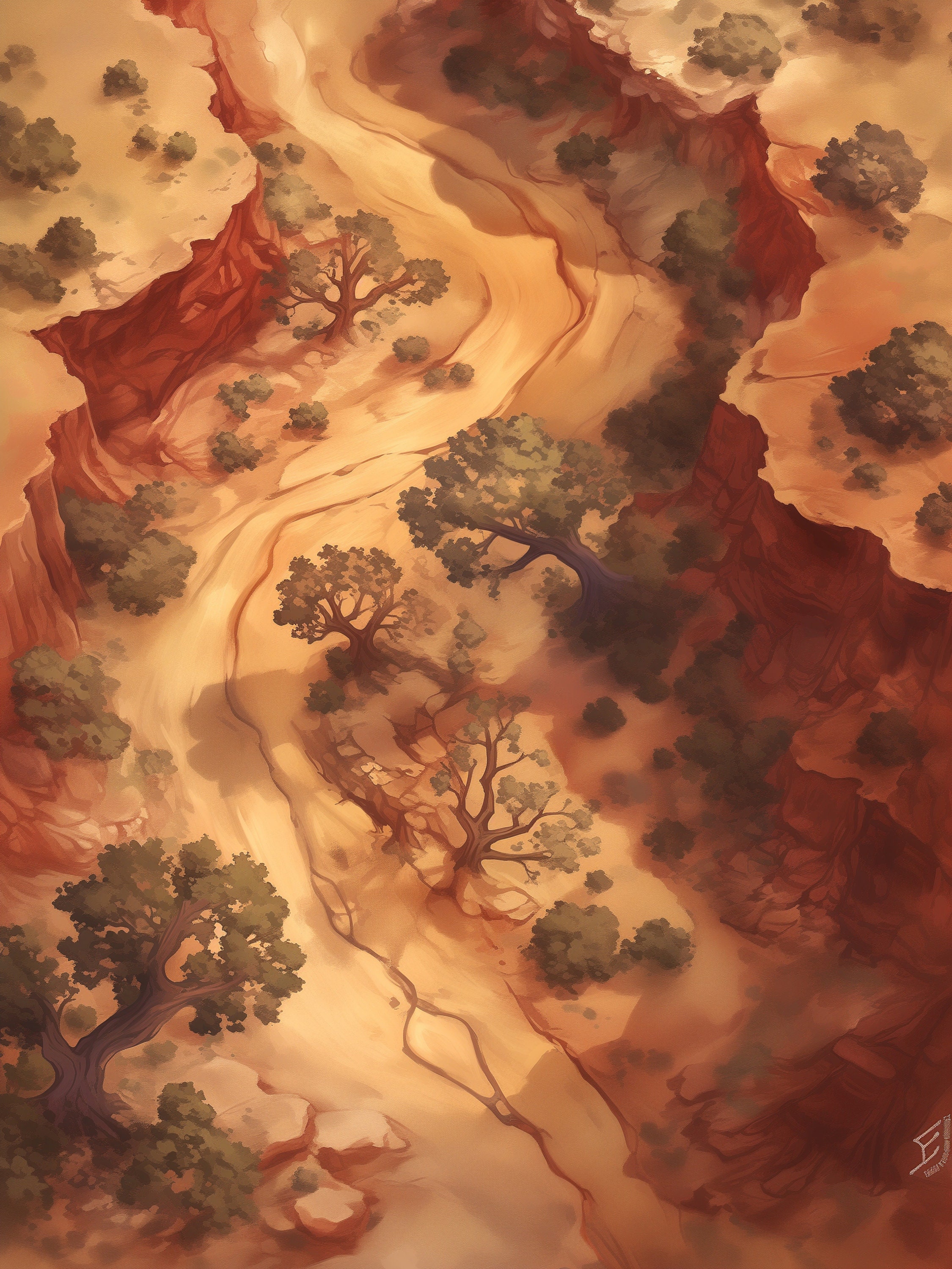 Desert Battlemaps, Dnd Maps, Wasteland, Wild West, Canyon, D&D ...