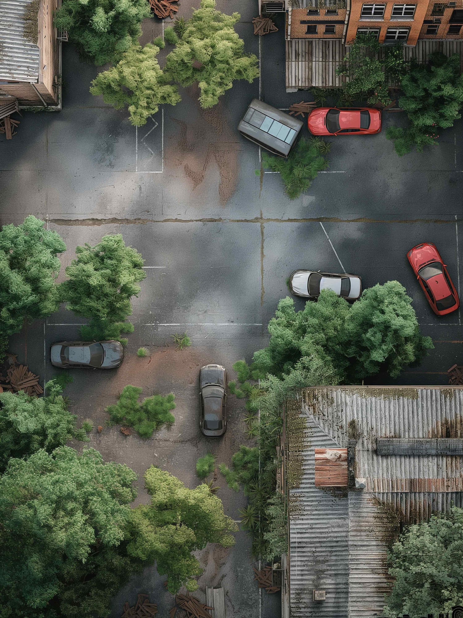Modern City Battlemaps, Dnd Maps, Modern Maps, Cyberpunk, City, Gridded ...