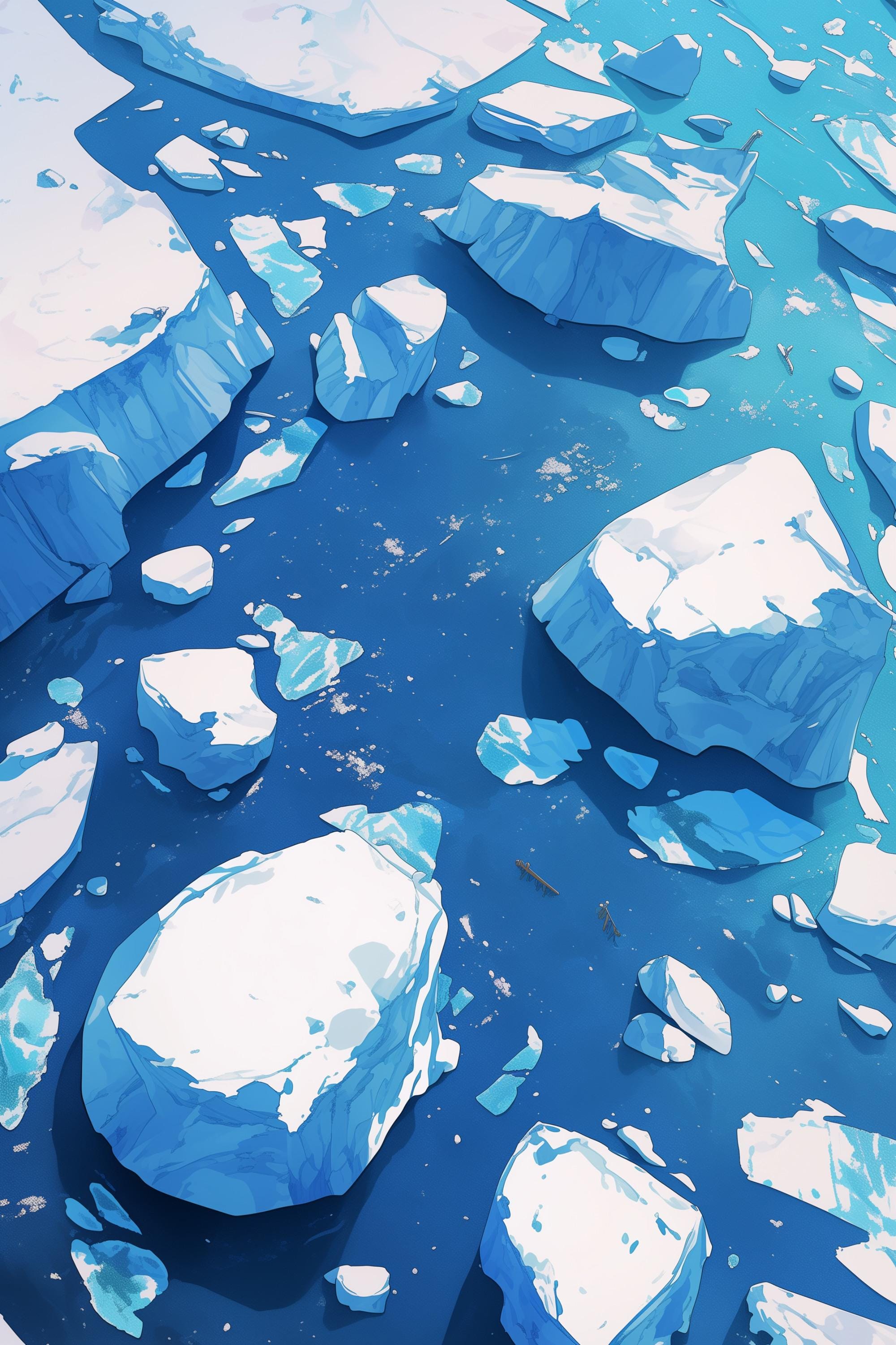 Ice Battlemaps, Snow, Dnd Maps, Winter, Arctic, D&D, Tundra, Gridded ...