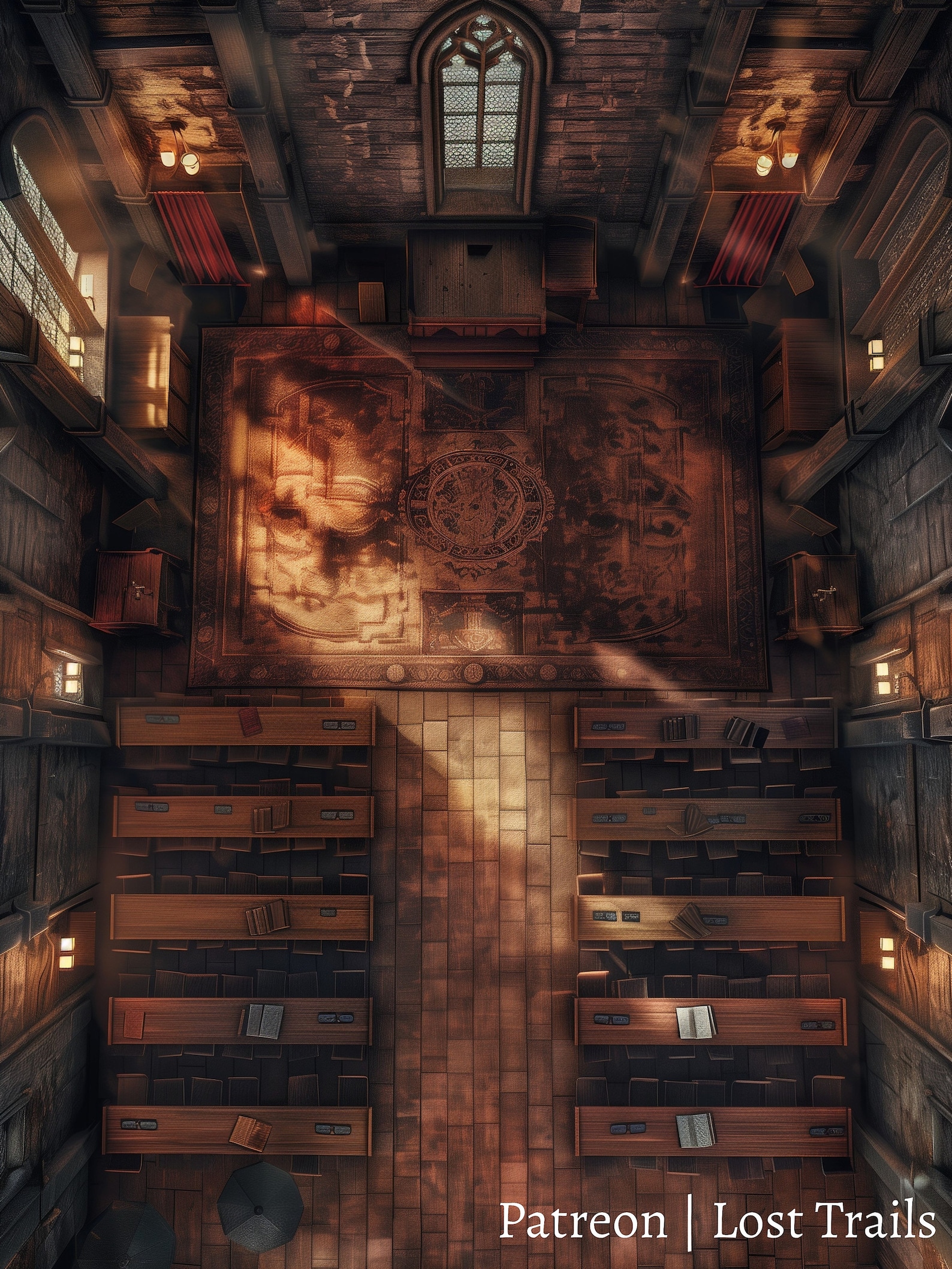 Library Battlemaps, Dnd Maps, D&D, Wizard's Academy, Pathfinder ...