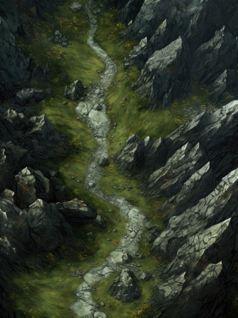 Mountain Battlemaps, Dnd Maps, Cave Map, River Map, D&D, Pathfinder ...