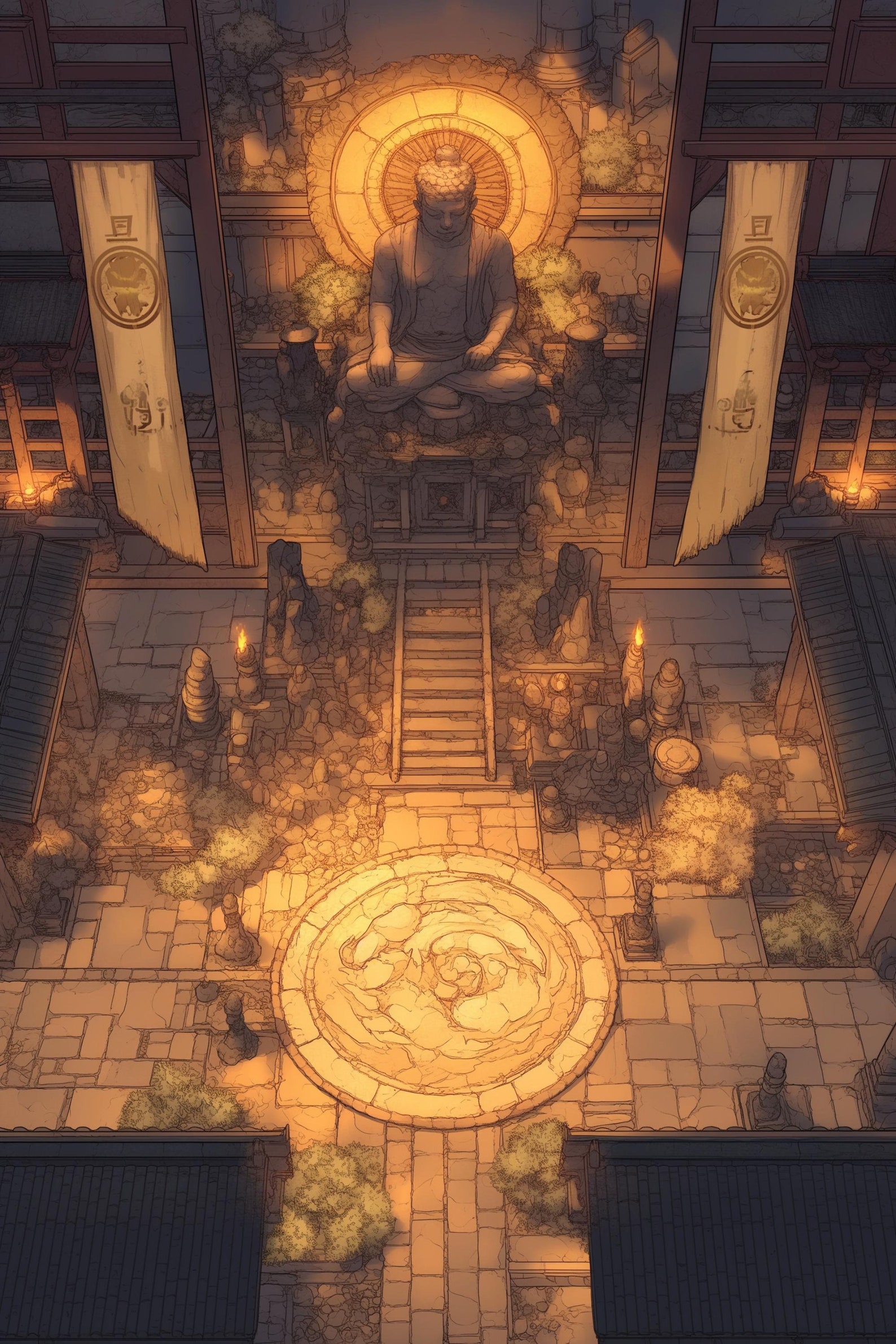 Eastern Battlemaps, Dnd Maps, Asian, D&D, Eastern, Gridded Maps, Roll20 ...