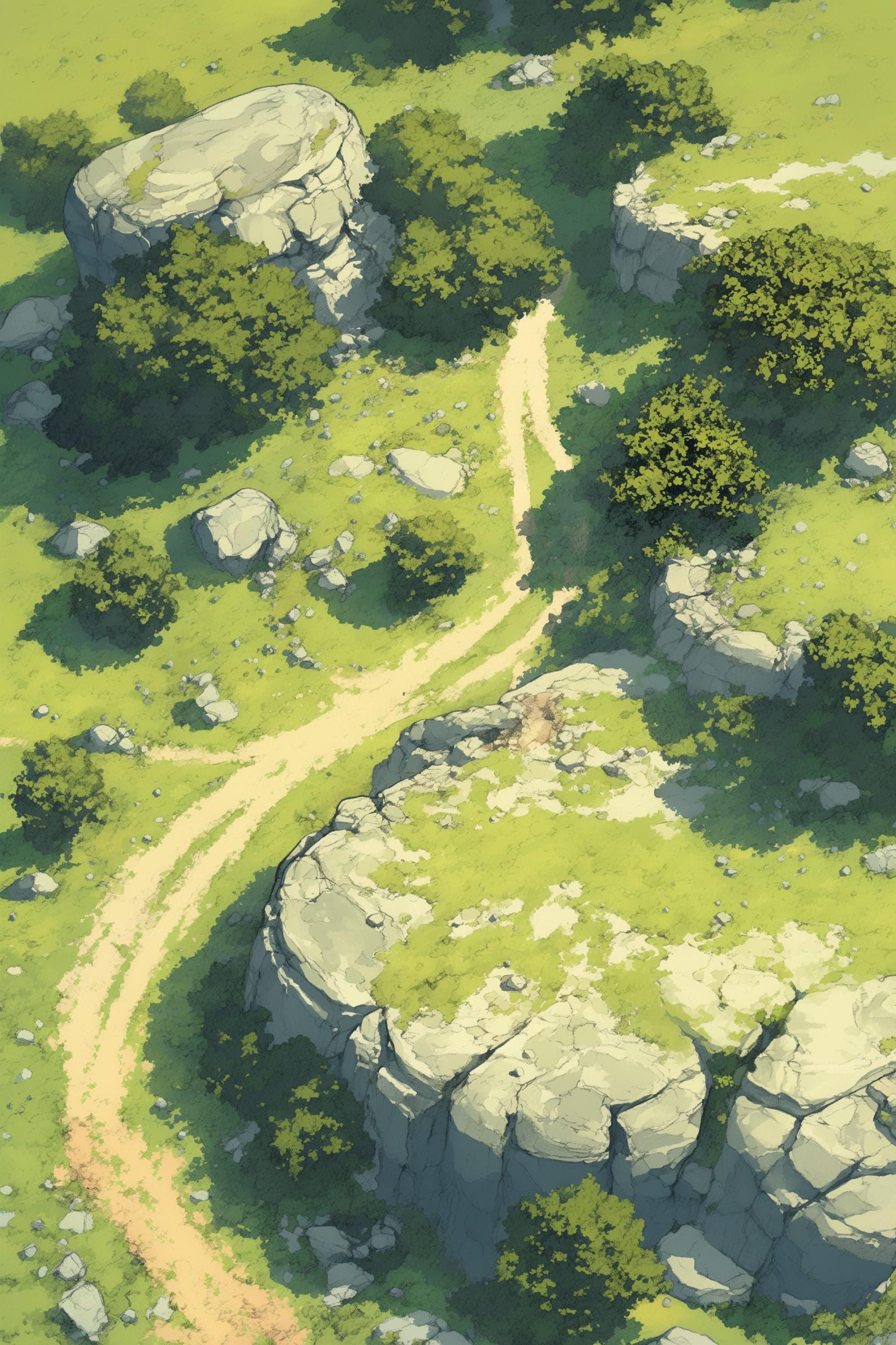 Grassland Battlemaps, Dnd Maps, Plains, D&D, City, Gridded Maps, Roll20 ...