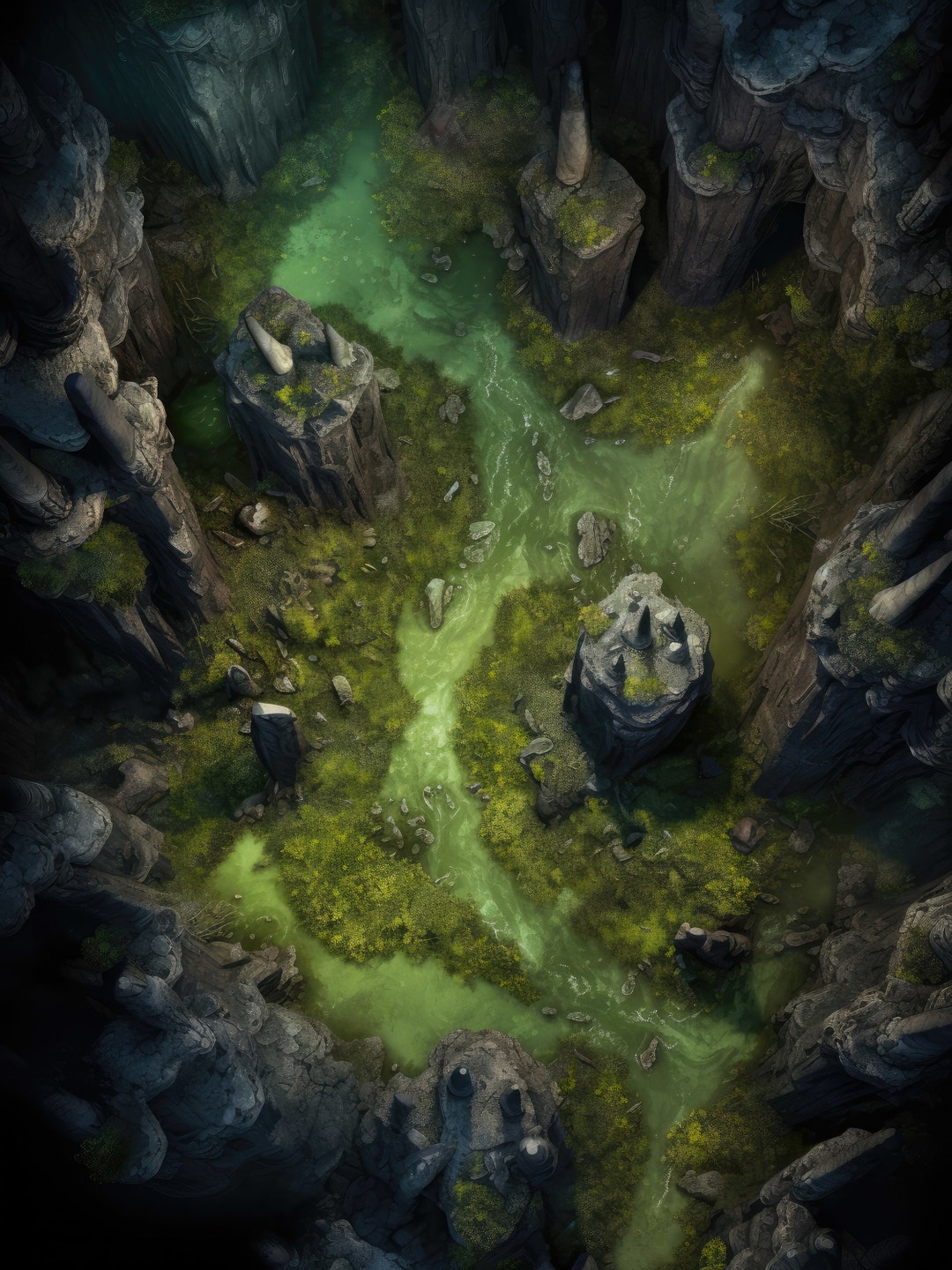 Swamp Battlemaps, Dnd Maps, D&D, Pathfinder, Bog, Marsh, Gridded Maps ...