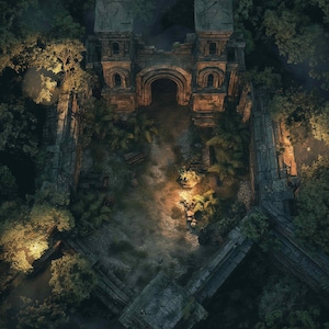 Ruins Battlemaps, Dnd Maps, D&D, Pathfinder, Ruin, Gridded Maps, Roll20 ...