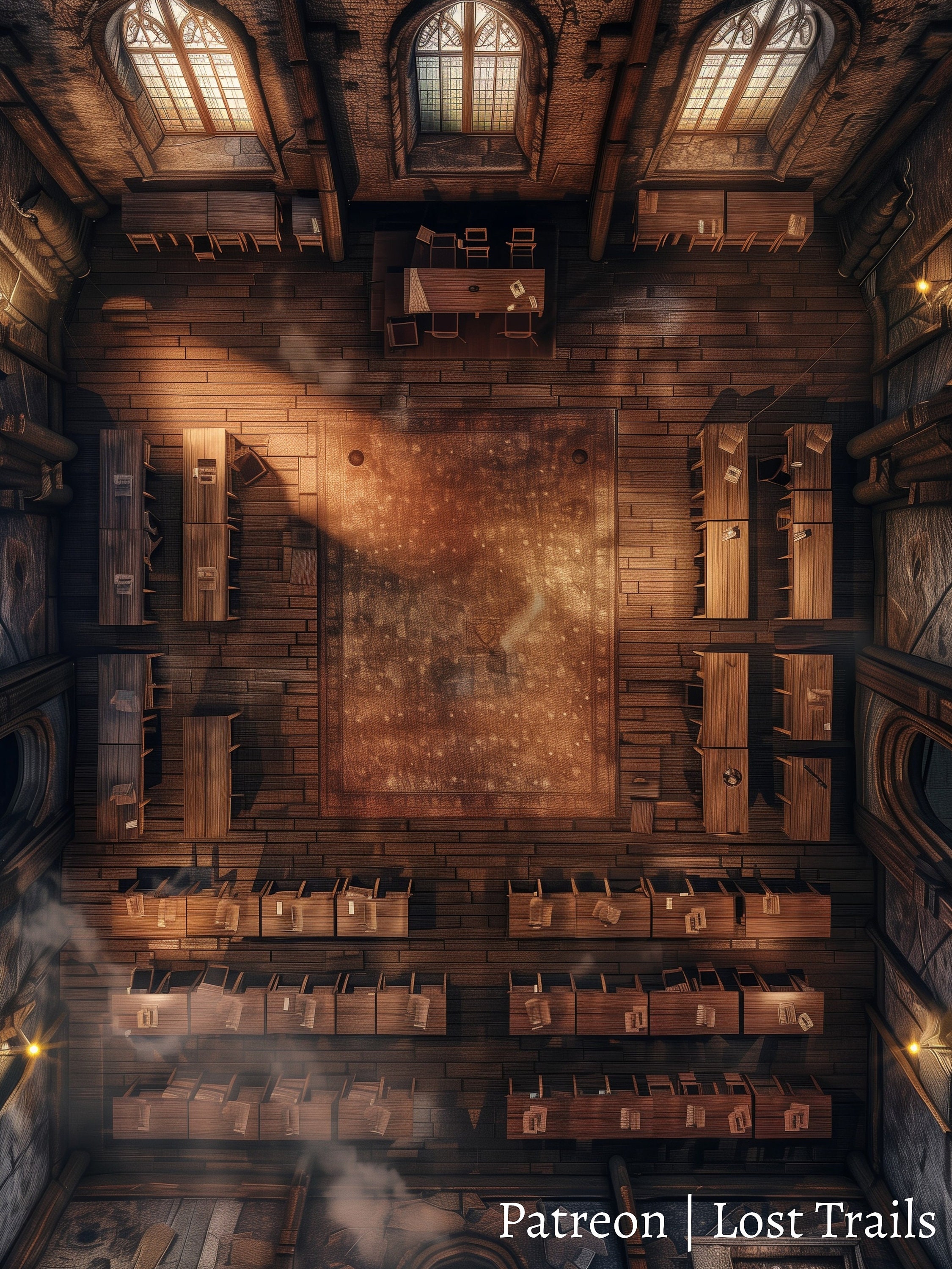 Library Battlemaps, Dnd Maps, D&D, Wizard's Academy, Pathfinder ...