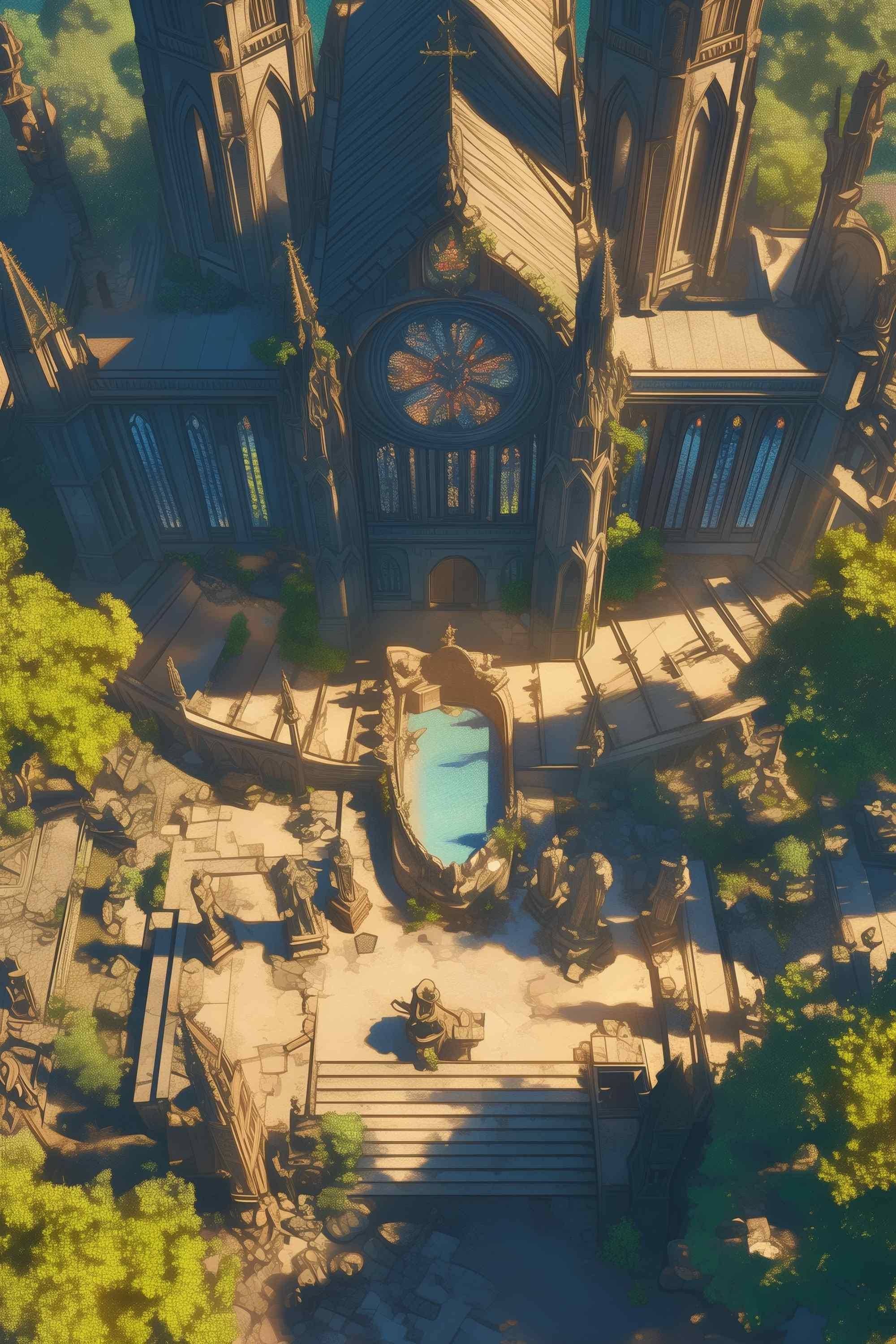 City Battlemaps, Gothic, City Map, Dnd Maps, D&D, Capital City, Gridded Maps, Roll20, Town Map ...