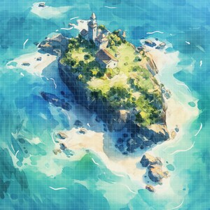 Beach Battlemaps, Island Map, Dnd Maps, D&D, Coastal, Sea, Gridded Maps ...