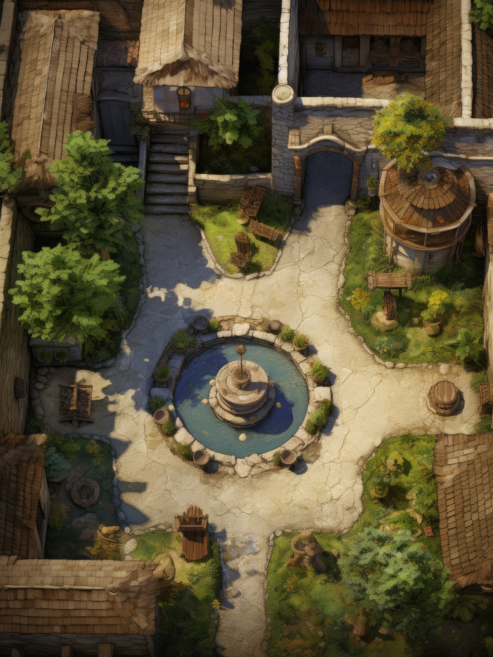 Castle Battlemaps, Dnd Maps, Fort, D&D, Pathfinder, Gridded Maps ...