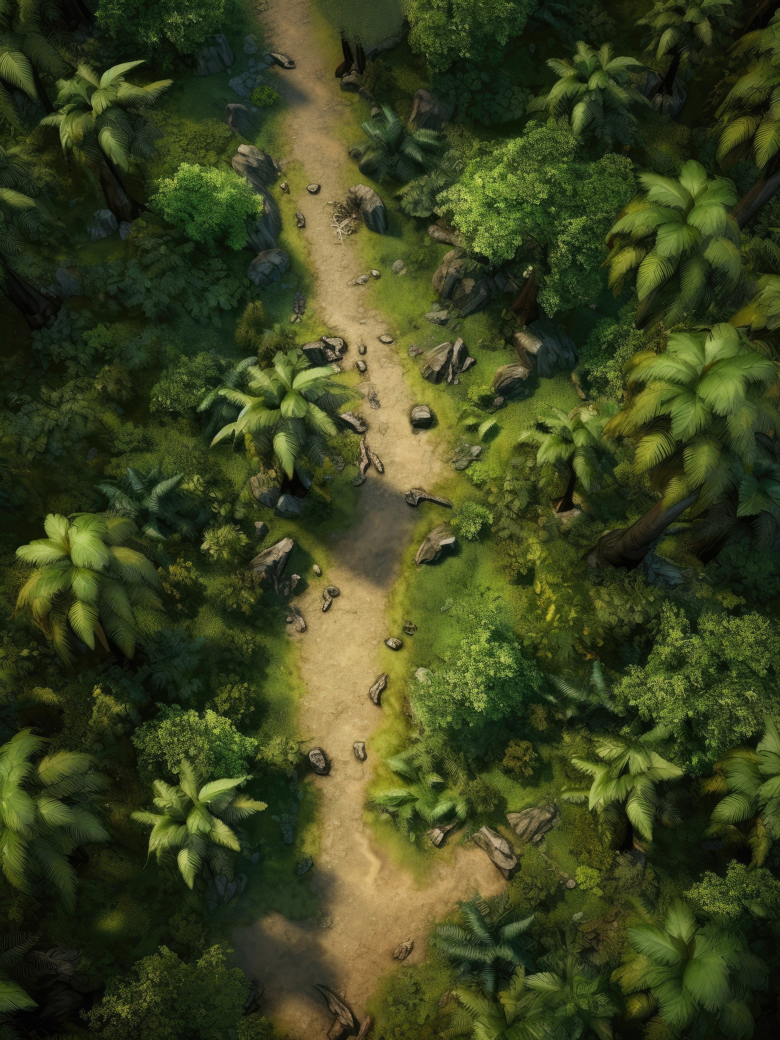 Jungle Battlemaps, Dnd Maps, Waterfall, River, Gridded Maps, D&D, Rpg ...